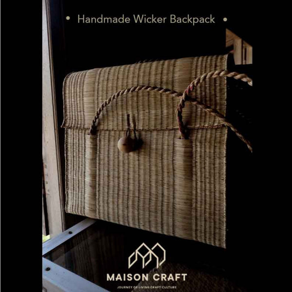 The Durable Handmade Wicker Backpack - Maisoncraft